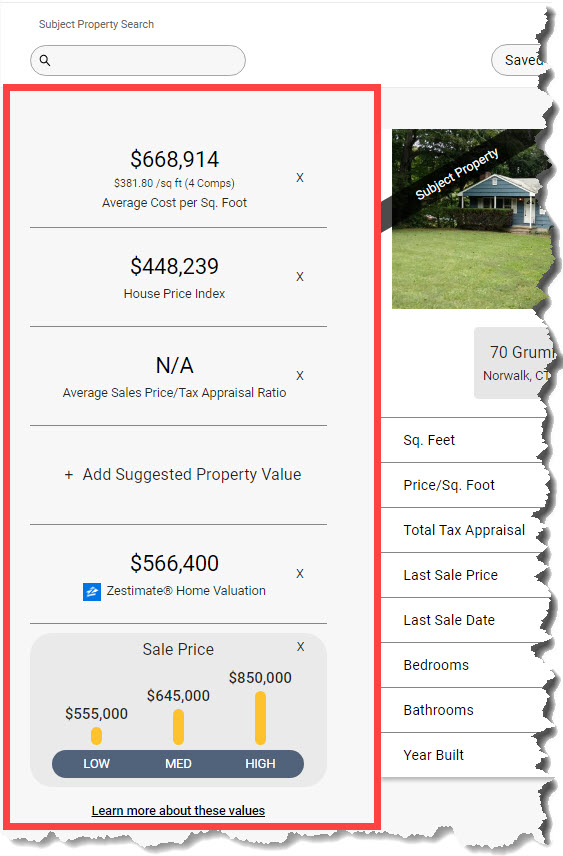 SmartMLS Tax CMA & Client Report – SmartMLS Tax