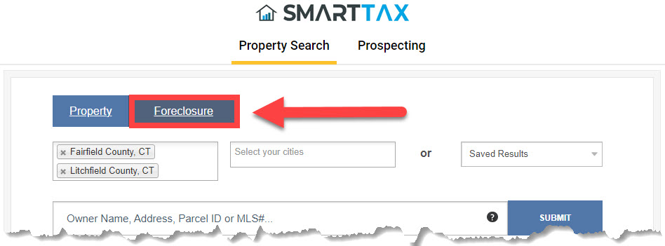 Search for Foreclosures – SmartMLS Tax